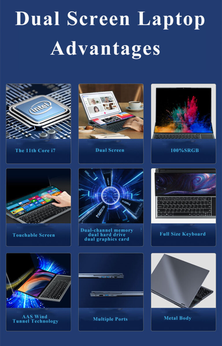 Dual Screen Laptop Core i7 10850 Touch Two (2) Screen Laptop ...