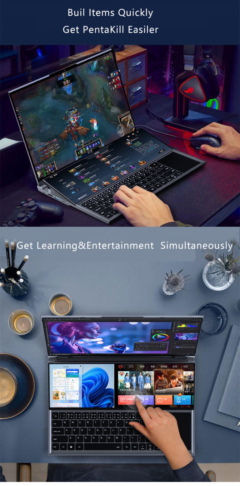 Dual Screen Laptop Core i7 10850 Touch Two (2) Screen Laptop ...